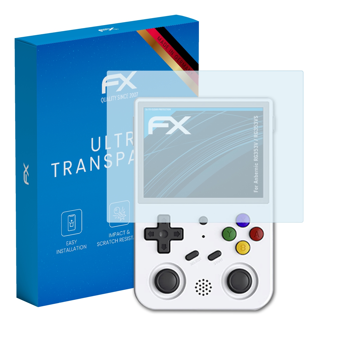 atFoliX 3x Screen Protector for Anbernic RG353V / RG353VS clear ...