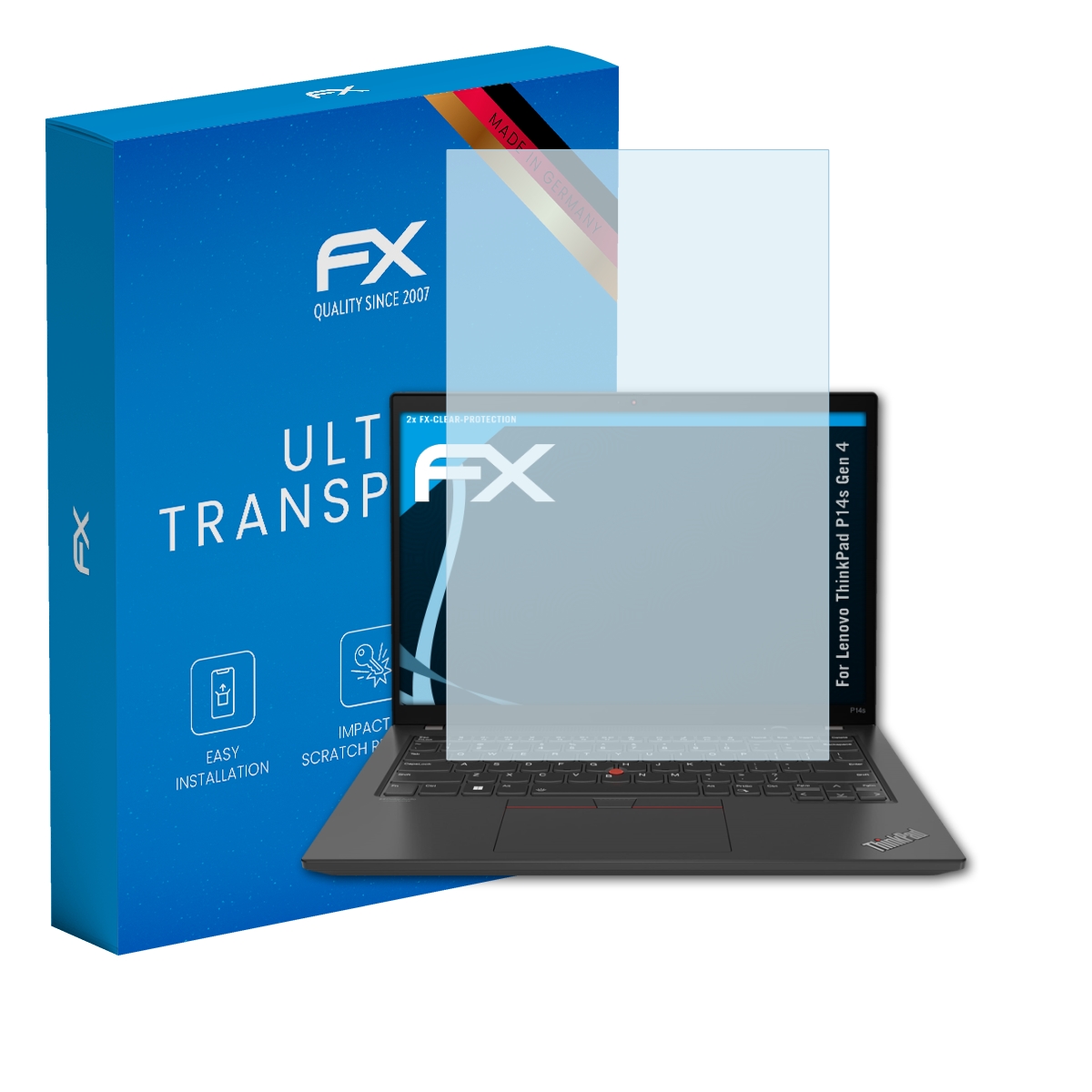 atFoliX 2x Screen Protector for Lenovo ThinkPad P14s Gen 4 clear ...